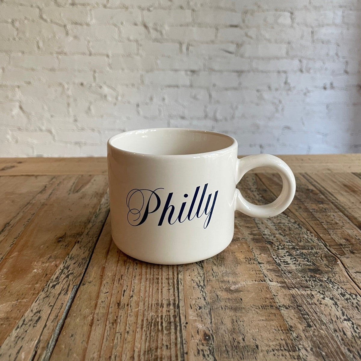 Ceramic Mug - Cursive Philly – Verde Philly